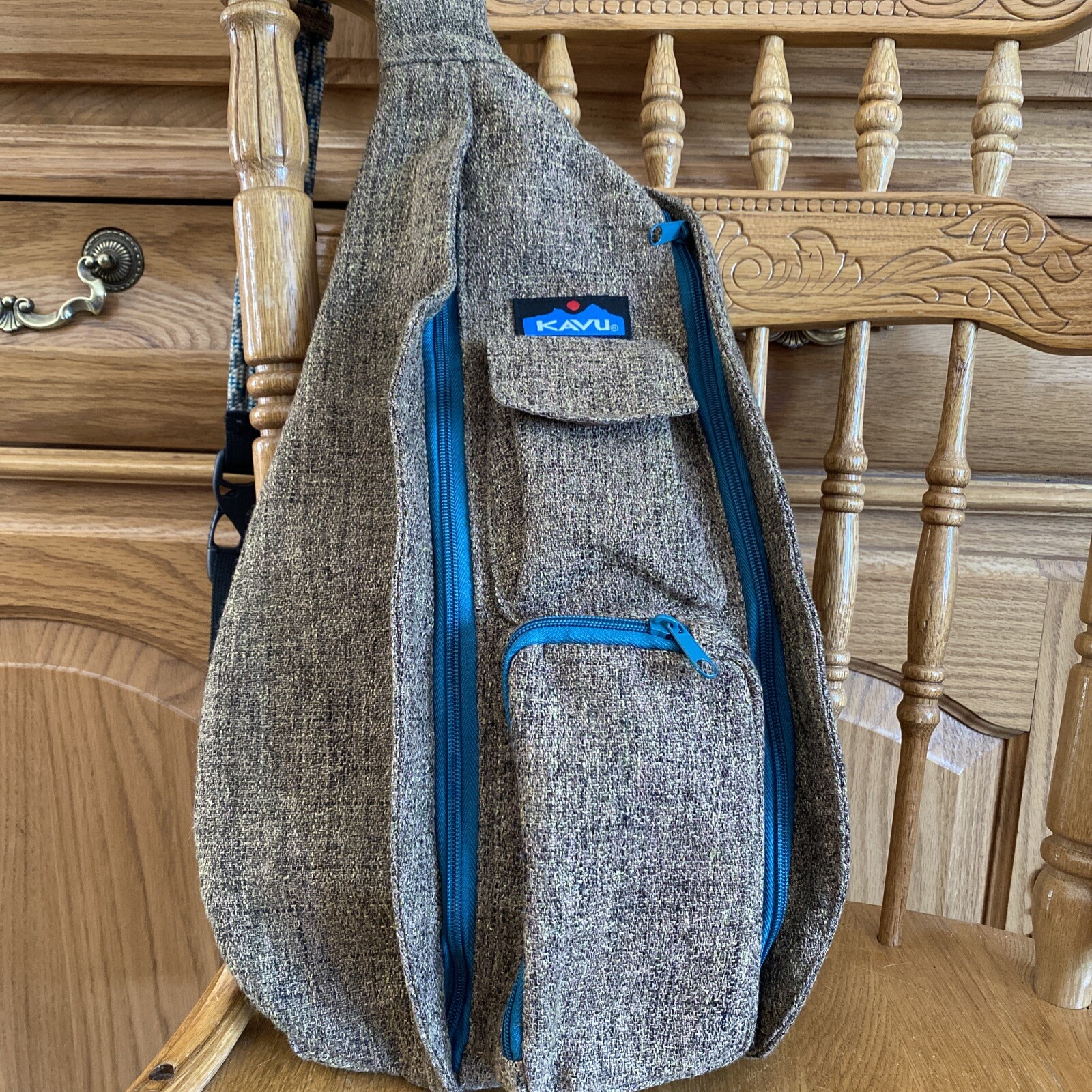 HTF Retired Kavu Tweed Rope Bag Honey Rose Excellent … - Gem