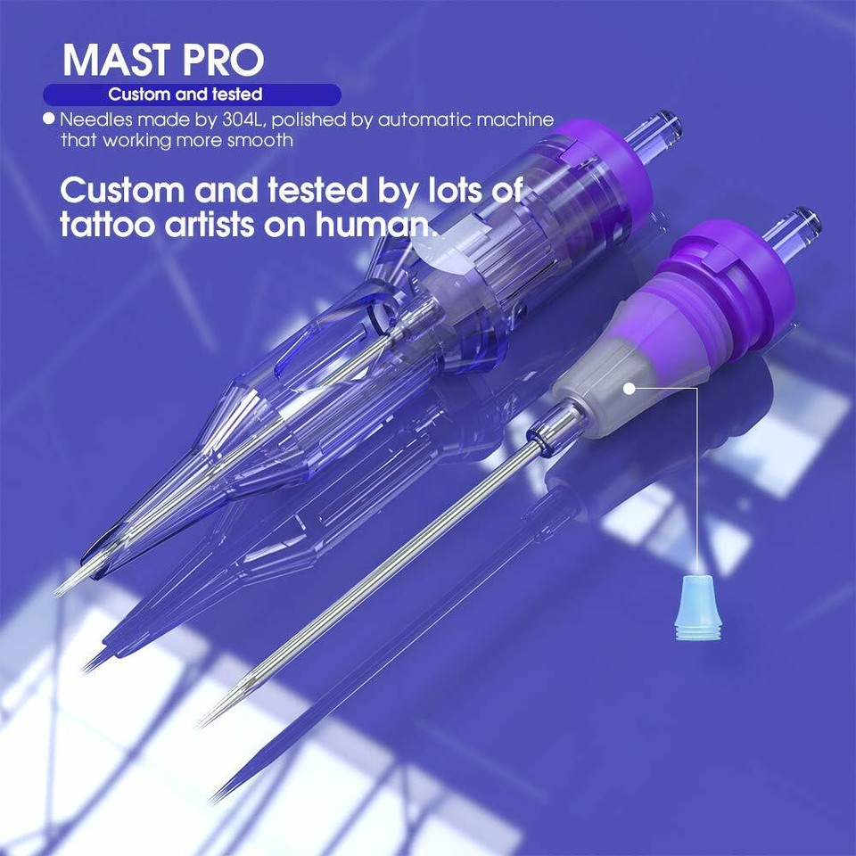 Mast Tour Wireless Tattoo Rotary Pen Machine Kit 50 Needles Battery ...