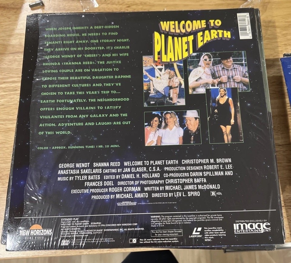 Welcome to Planet Earth 1996 Laserdisc Comedy Sci Fi George Wendt In ...