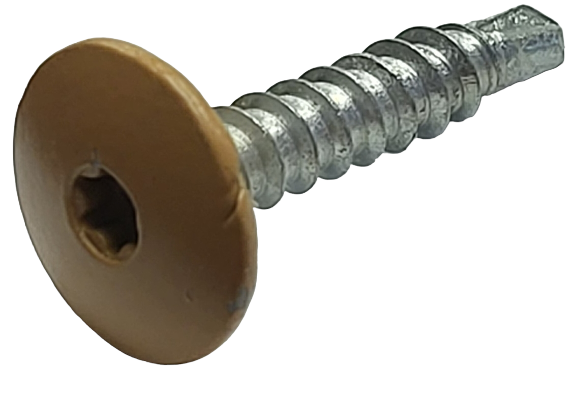 (250) SFS Intec 304SS T25 SD Oak TEK Pole Barn Self Tapping Dome Head ...