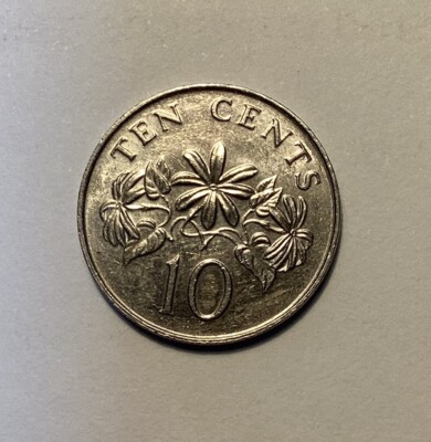 SINGAPORE 1990 10 CENTS COIN CIRCULATED | eBay UK