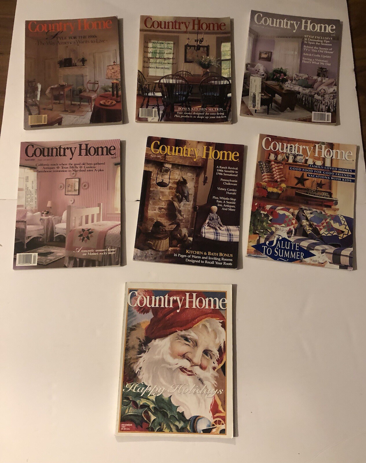 Lot of 7, Country Home Magazines 1989 - 1997 | eBay