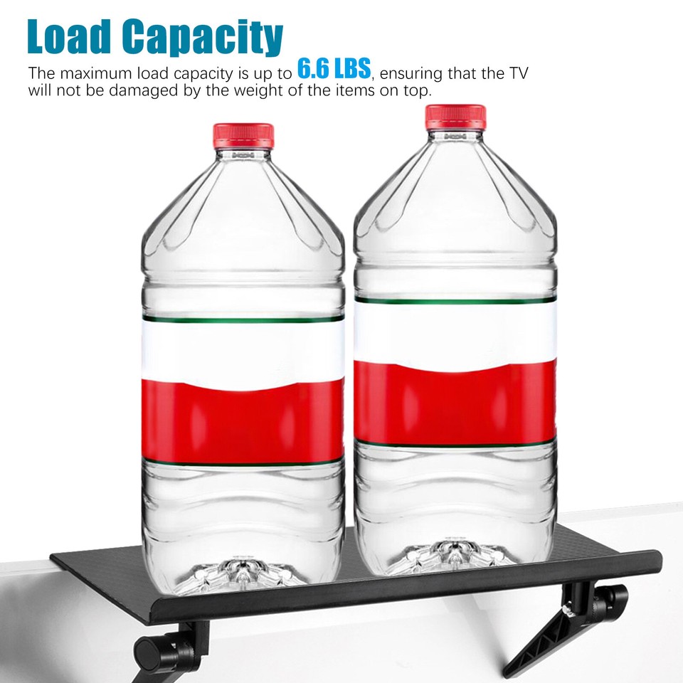 TV Set-Top Box Screen Top Shelf Desktop Adjustable Storage Rack Holder ...