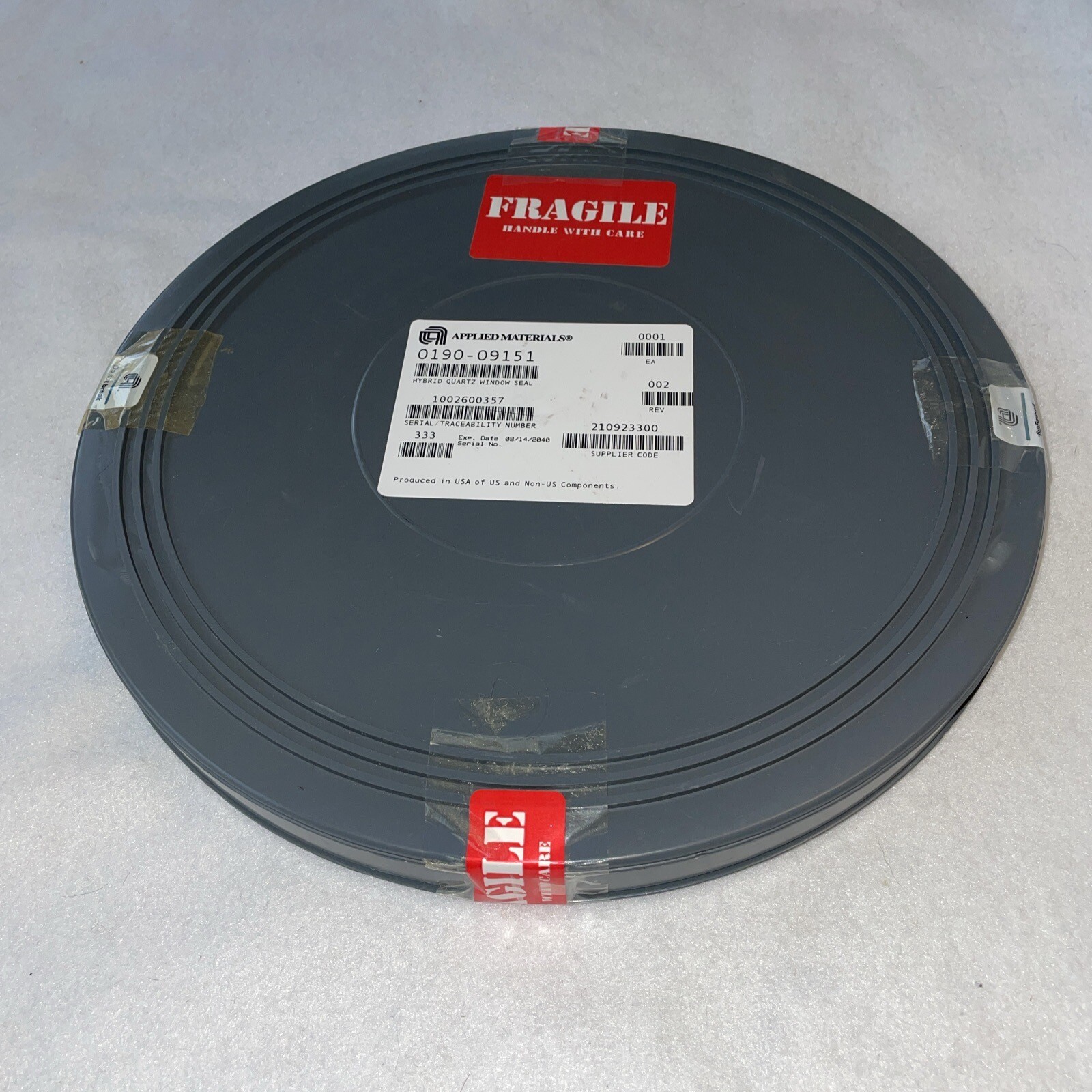 Applied Materials 0190-09151 Hybrid Seal ASSY Heater Window for sale ...