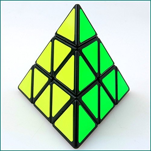 3x3x3 Pyramid Magic Speed Cube Triangle 3D Puzzle Cube Black for Kids ...