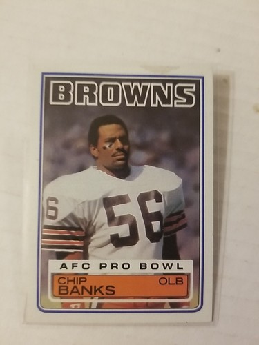 1983 Topps Football Card - #245 Chip Banks (RC) - Cleveland Browns - Ex ...