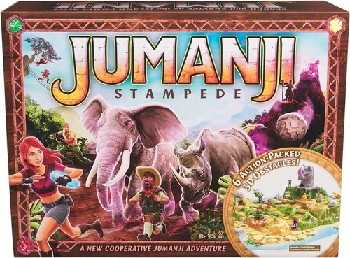 Spin Master Games Jumanji Stampede Cooperative Board Game 3D Adventure ...