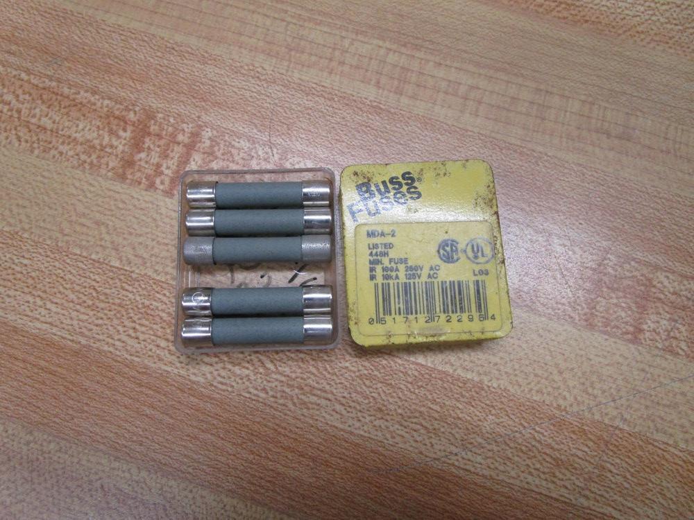 Buss MDA-2 Bussmann Fuse Cross Ref 1CL98 Gray (Pack of 10) | eBay