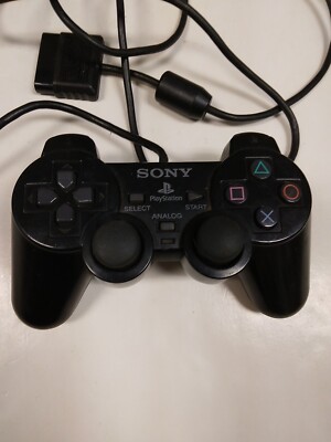 PlayStation PS2 Controller Official OEM DualShock Clear Smoke Gray ...