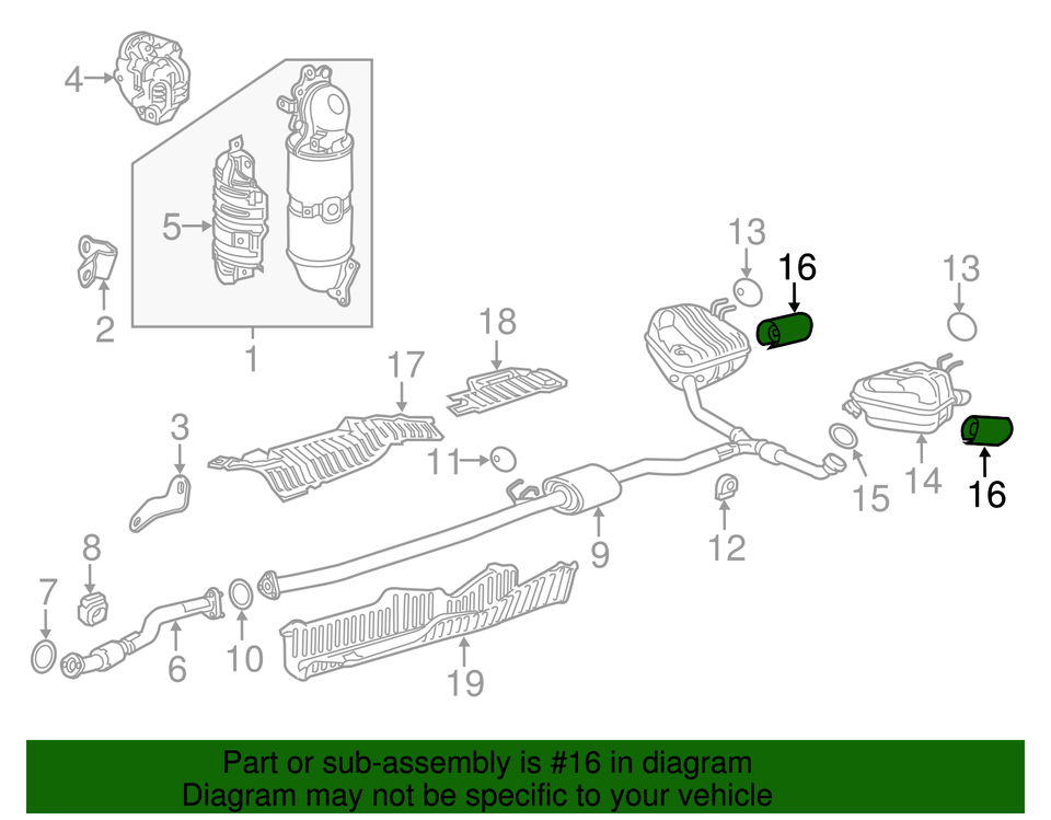 Genuine Honda 2017-2020 Honda CR-V - Finisher L Ex 18320-TLA-A02 | eBay