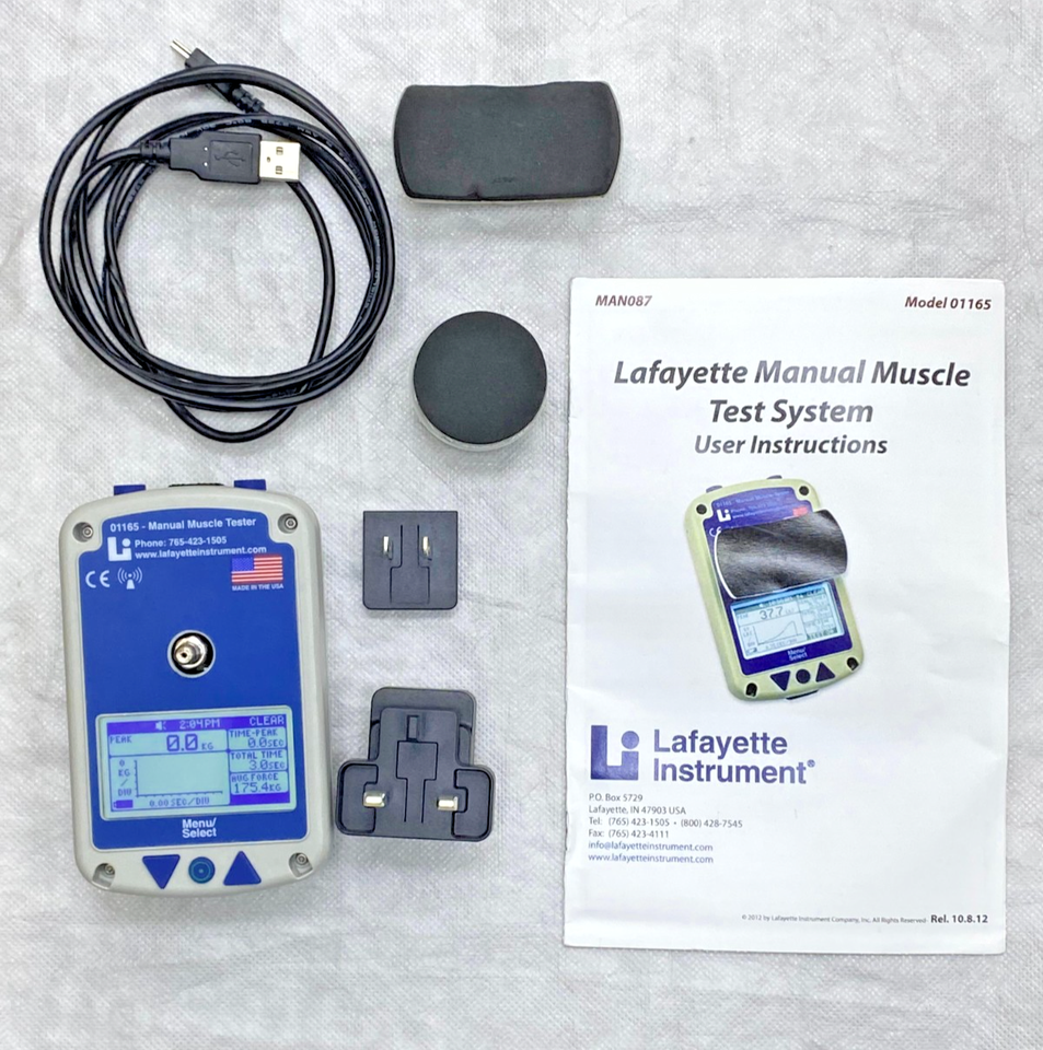 Lafayette Instrument Model 01165 Manual Muscle Tester + Charger + USB ...