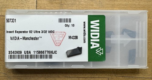 Widia Manchester 3540909 Insert Separator S2 Ultra Cut-Off Insert ...