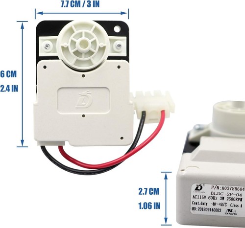 242077702, FDQC18EL4F, 242077705 Evaporator Fan Motor (OEM), 5304514392 ...