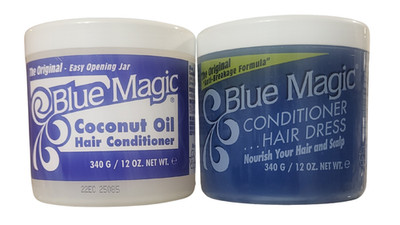 Blue Magic coconut Oil & Anti-Breakage Hair Scalp Grease 12oz each 2PC ...