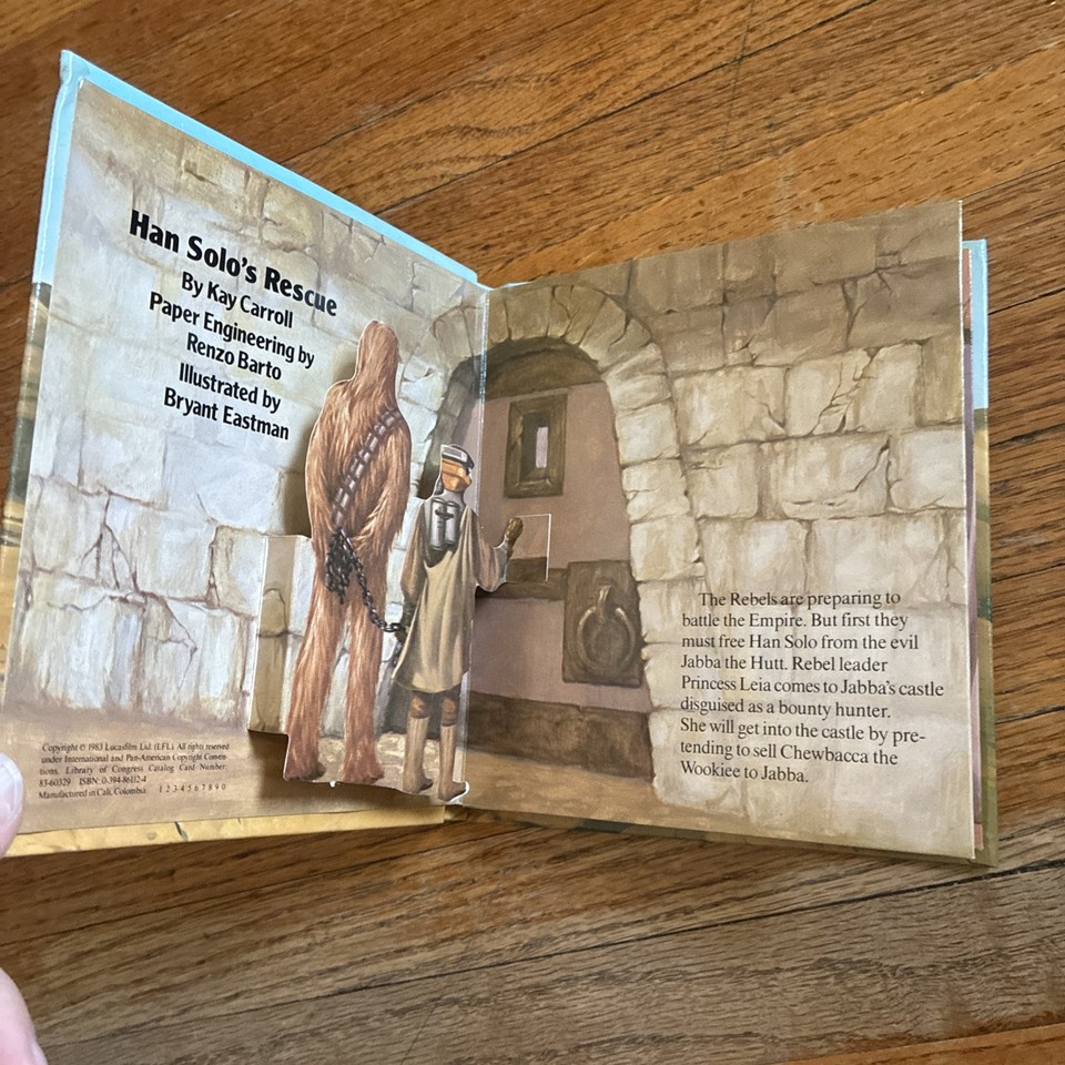 HAN SOLO's Rescue Star Wars Return of the Jedi Little Pops Pop Up Book ...