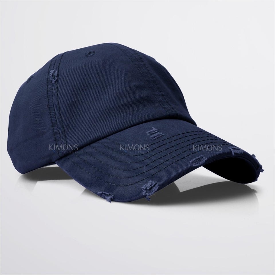 Premium Soft Cotton Dad Hat Distressed Baseball Cap Retro Unstructured ...