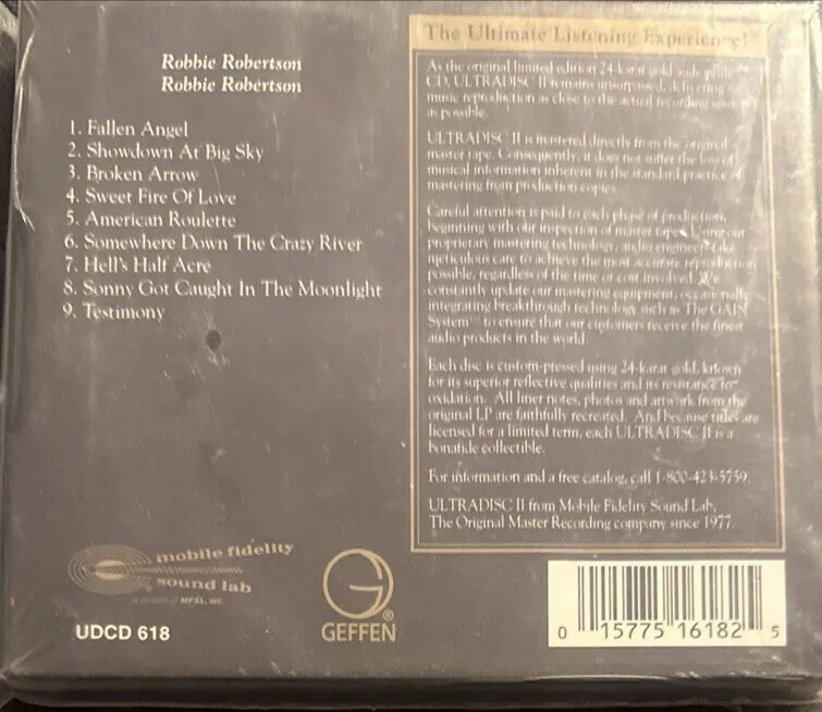 Robbie Robertson by Robbie Robertson (CD, Dec-1994, Mobile Fidelity ...