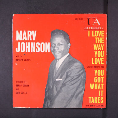 MARV JOHNSON: i love the way you love UA 7" EP 45 RPM | eBay