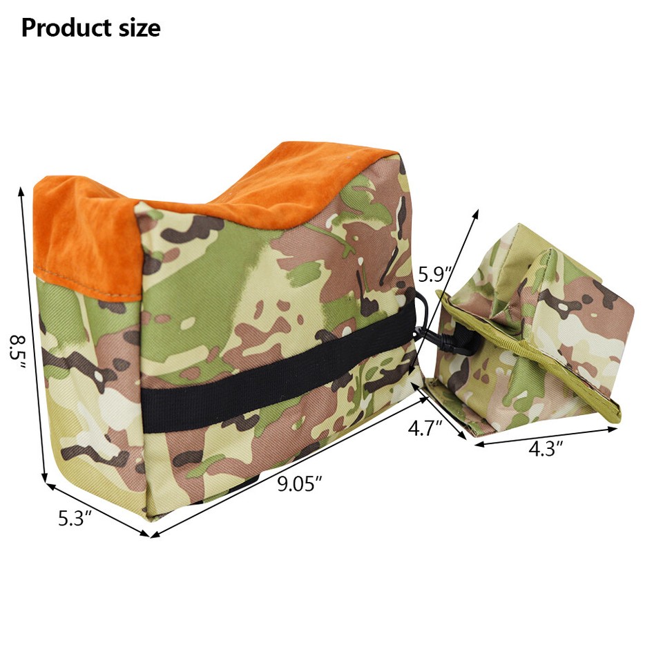 Shooting Hunting Range Sand Bag Combo Set Rifle Gun Bench Rest Stand ...