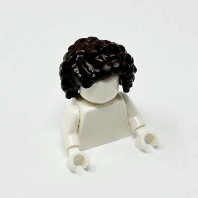 2644 LEGO Minifigure Hair Short Curls Corn Rows Dark Brown (1) | eBay