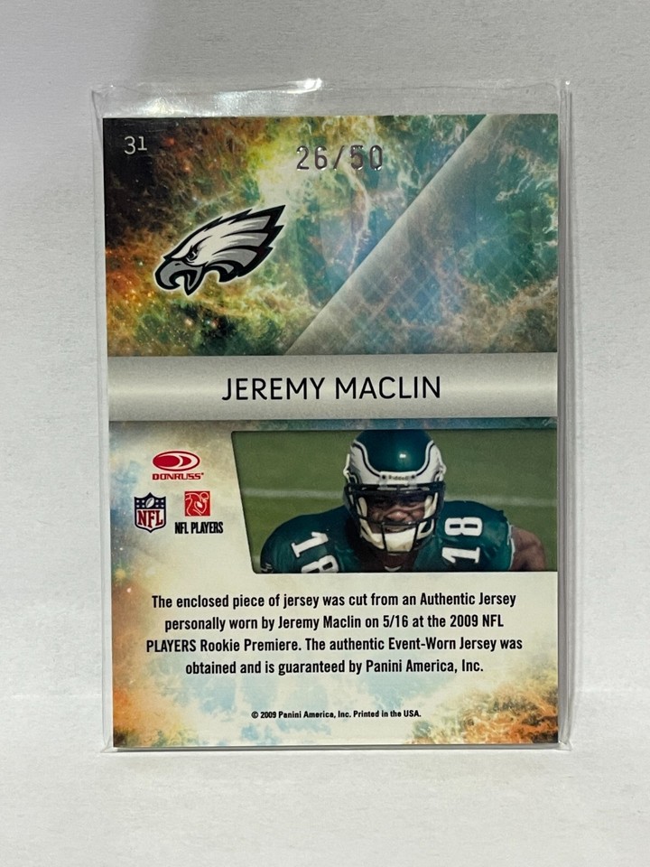 2009 Star Gazing Jersey - JEREMY MACLIN (3-color patch) /50 | eBay