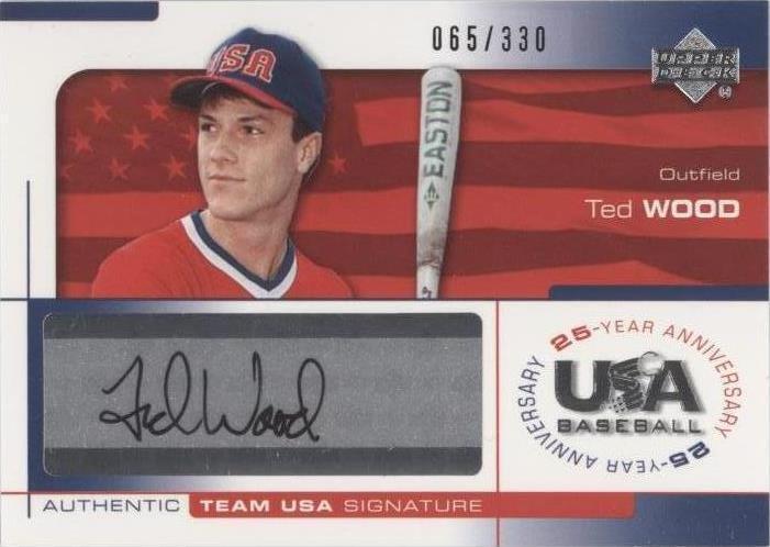 2004 Upper Deck USA Baseball 25-Year Anniversary - Signatures Ted Wood ...