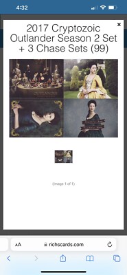 Outlander Trading Cards Season 2 Base Set | eBay