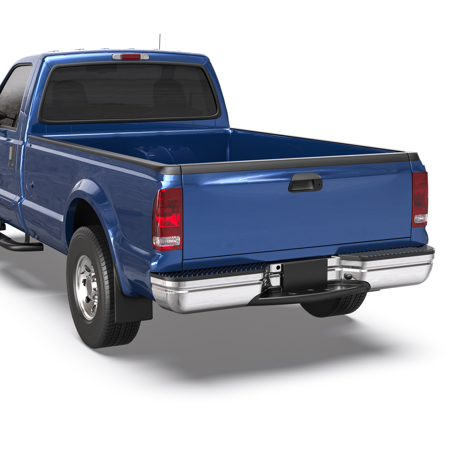 Chrome Rear Bumper For 1997-2004 Ford F150 StyleSide 1997-1999 F250 ...