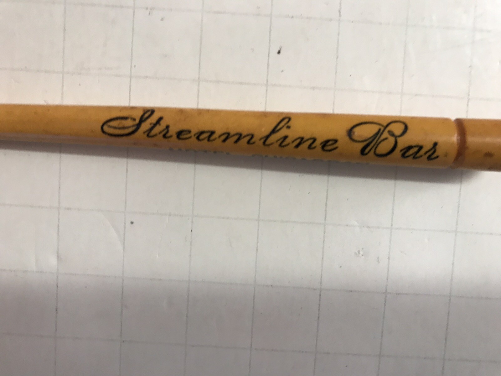 Streamline Bar, Hotel Chicagoan Vintage Wood Advertising Drink Stirrer ...