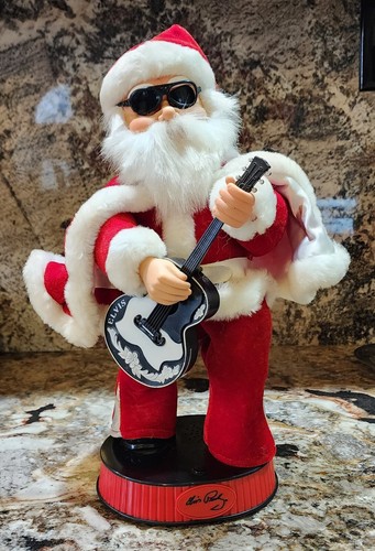 VINTAGE ELVIS PRESLEY SANTA CLAUS MUSICAL ANIMATED SINGS & DANCES RARE ...