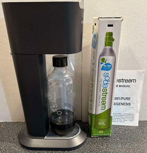 SODA STREAM Machine G100 With Bottle EXTRA 60L 33 Oz CO2 Cylinder ...