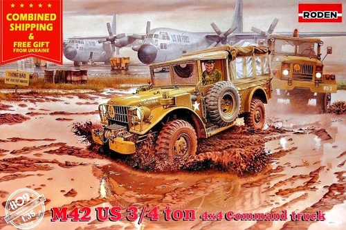 Roden 809 - 1/35 - Dodge M42 3/4 ton 4X4 US military truck WWII model ...