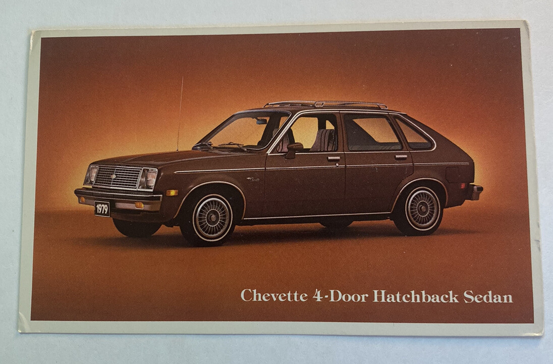Vintage Postcard ~ Chevy Chevette 4-Door Hatchback Sedan Chevrolet | eBay