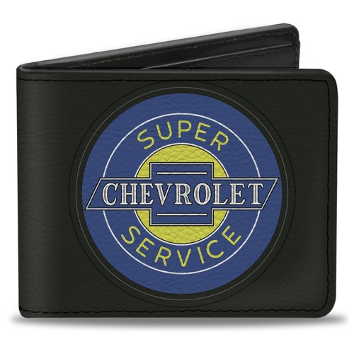 Bi-Fold Wallet CHEVROLET SUPER SERVICE Logo Black/Blue/Yellow ...