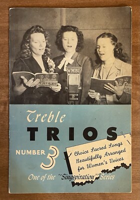 VTG 1952 Treble Trios Number 3 Singspiration Christian Songbook Sheet ...