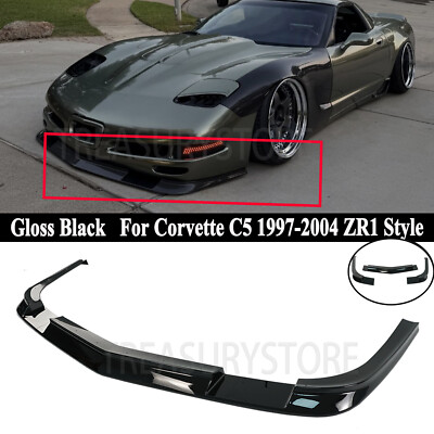 Front Bumper Lip Splitter Kits For Corvette C5 1997-2004 ZR1 Style ...