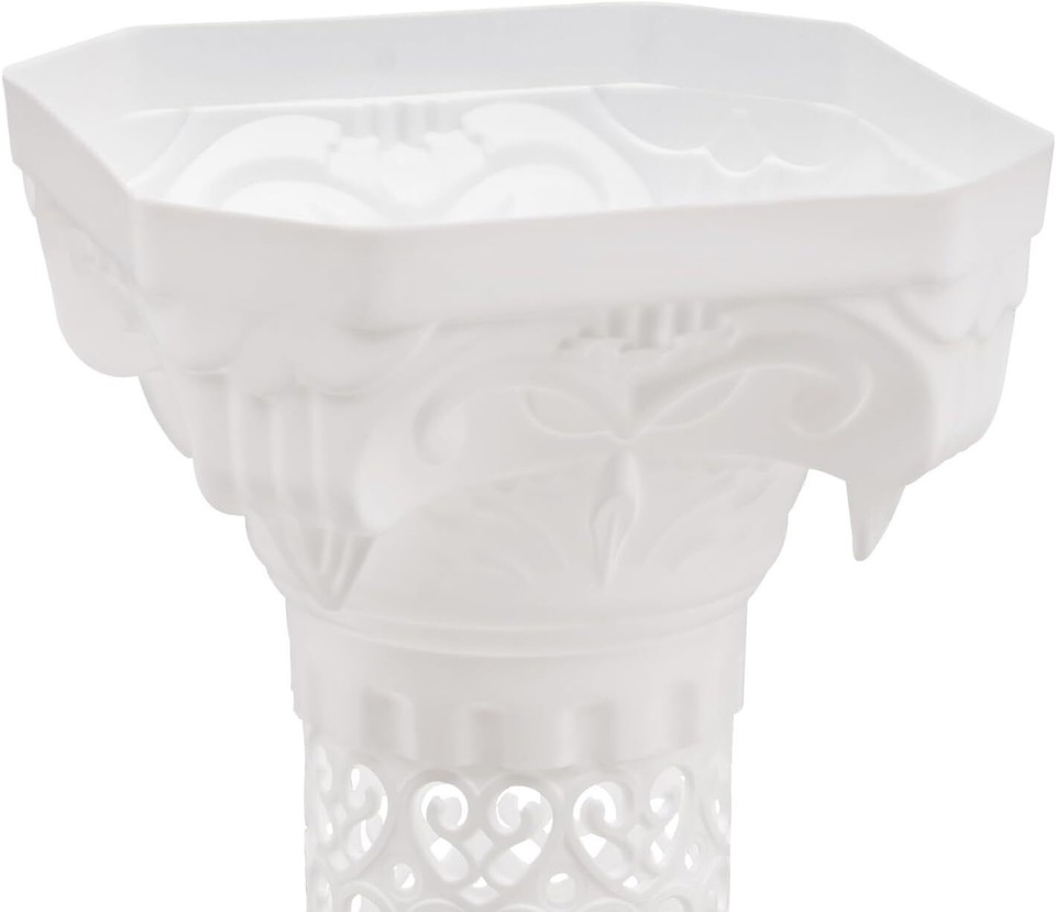 White Wedding Roman Column,4PCS Roman Columns Wedding Column Stand ...