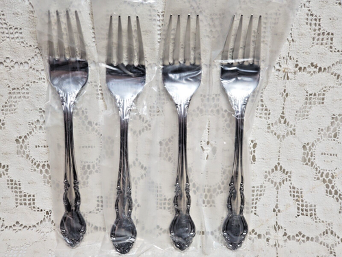 Oneida Dover Salad Forks 6 1/2" Glossy 18/10 Stainless Ultra Premium New Set 4 | eBay