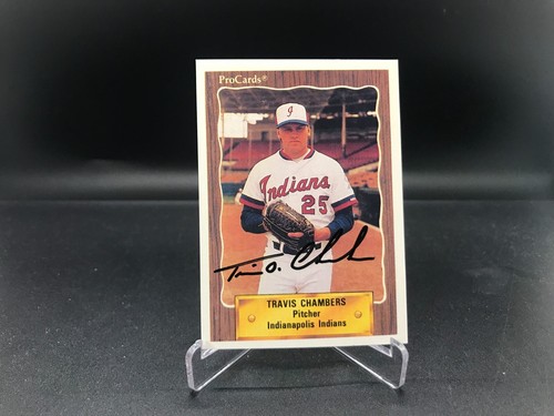 Travis Chambers 1990 ProCards Minor League #282 In Person Auto ...