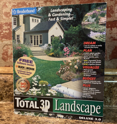 Broderbund Total 3D Landscape Deluxe 3.0 Software | eBay