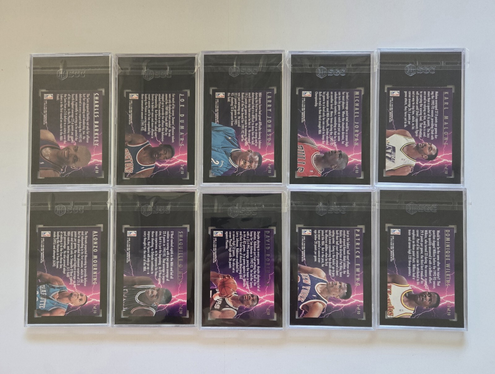 1993-94 FLEER ULTRA SCORING KINGS COMPLETE SET OF 10 CARDS ALL GRADED ...