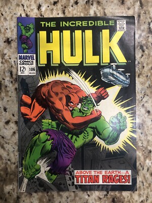 The Incredible Hulk #106 (1968; Marvel Comics) Archie Goodwin/Roy ...