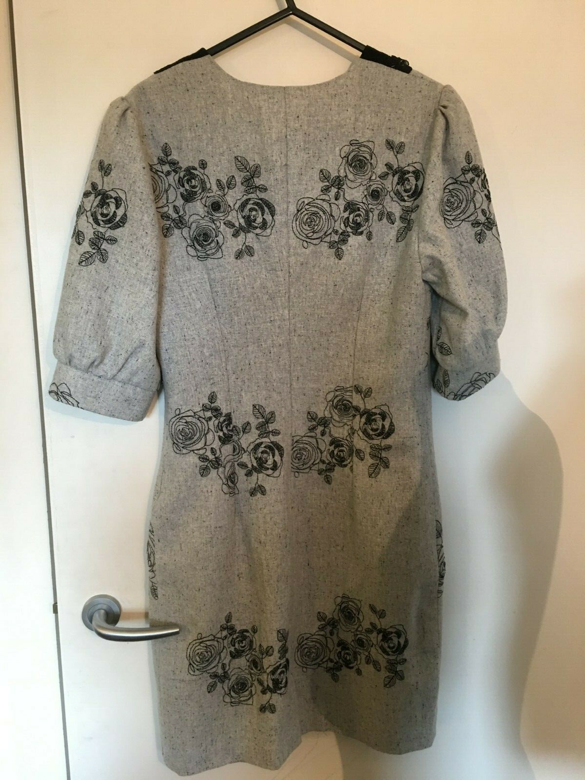Etsy Unique Dress S XS embroidered emo boho vintage wool punk ...
