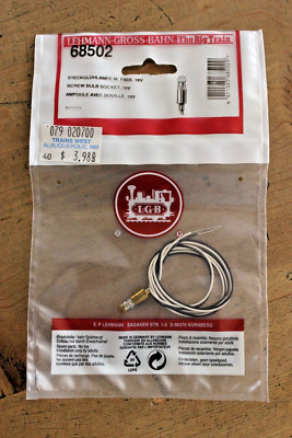 LGB 68502 Lighting Socket with Bulb 18V NEW MIP NOS Model Train ...