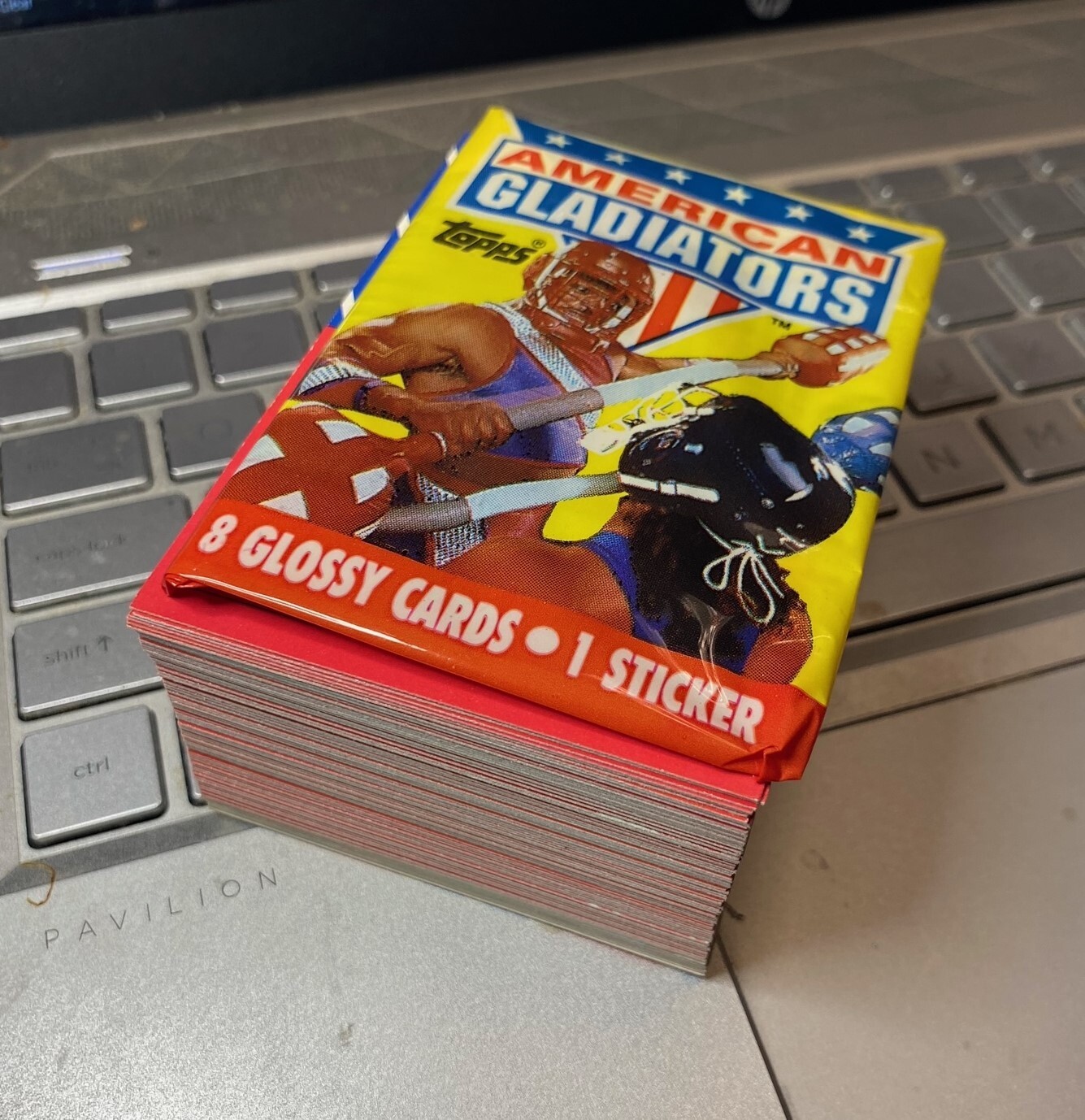 1991 Topps American Gladiators Complete Set 88 Cards + 11 Sticker Set ...