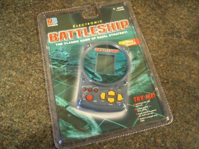 MB ELECTRONIC BATTLESHIP LCD HANDHELD GAME NEW OLD STOCK 1998 SEALED ...
