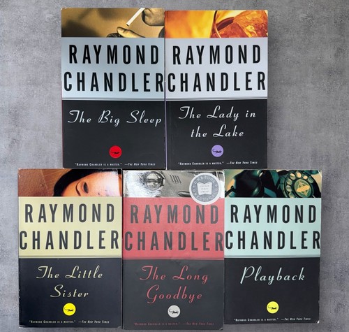 Raymond Chandler Book Lot Big Sleep Lady In The Lake Long Goodbye ...