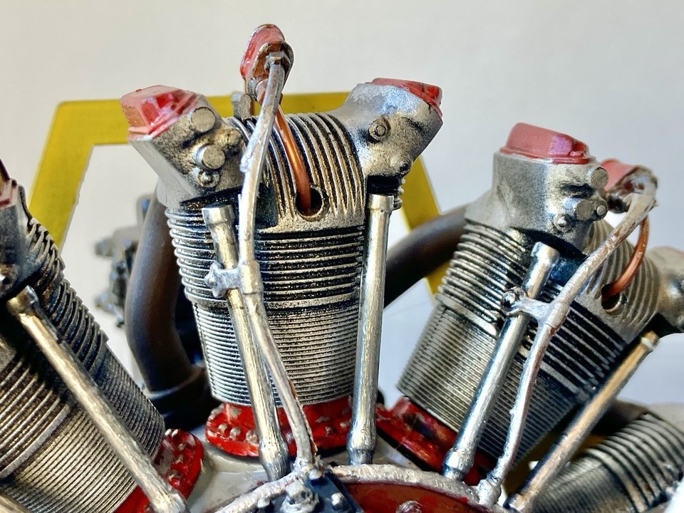 Aircraft Engine Model. Wright Cyclone aircraft engine model 1/12 scale ...