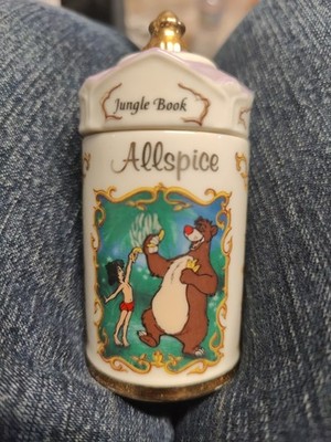 Disney Lenox Spice Jar Collection 1995 Vintage. **Allspice*Jungle Book ...