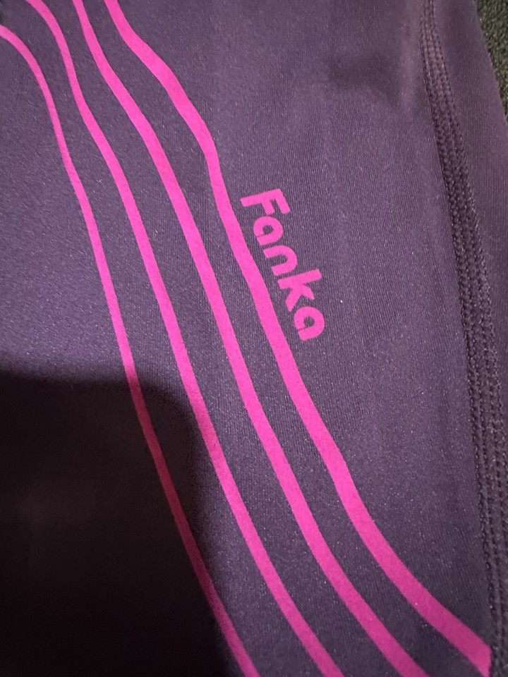 Fanka Women's Body Sculpt SweatBlock Leggings Purple and Pink, Size M ...